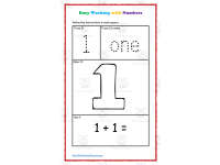Busy Working with Numbers Worksheet by Teach Simple