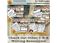 C-E-R Writing Review Worksheet (Claim, Evidence, Reasoning) by Teach Simple