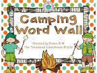 Camping Word Wall by Teach Simple