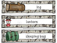 Camping Word Wall by Teach Simple