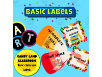 Candy land basic classroom labels by Teach Simple