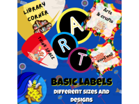 Candy land basic classroom labels by Teach Simple