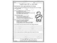 Capital + GDP in Australia Reading Packet by Teach Simple