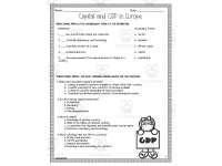 Capital + GDP in Europe Reading Packet by Teach Simple