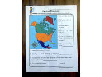 Cardinal Directions Worksheet by Teach Simple