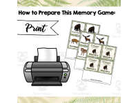Cenozoic Creatures Memory Game by Teach Simple