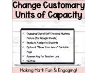 Change - Convert - Customary Capacity Digital Self-Checking Math ...