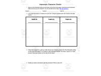 Character Analysis Graphic Organizers by Teach Simple