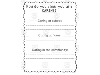 Character Trait Activity for Caring by Teach Simple