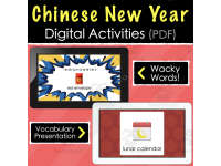 Chinese Lunar New Year Vocabulary - Digital Activities, Word List ...