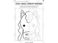 Chinese New Year Symmetry Worksheets by Teach Simple
