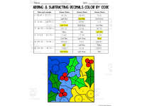 Christmas Adding & Subtracting Decimals Color by Code by Teach Simple