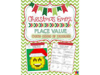 Christmas Emoji Place Value Activity by Teach Simple