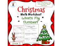 Christmas Math Trivia Worksheet by Teach Simple