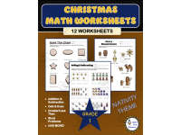 Christmas Math Worksheets - Nativity Theme by Teach Simple