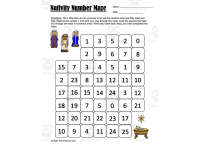 Christmas Math Worksheets - Nativity Theme by Teach Simple