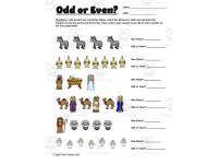Christmas Math Worksheets - Nativity Theme by Teach Simple