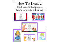 Cinderella Drawing Characters Activity by Teach Simple