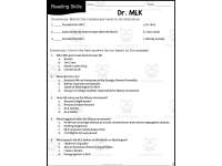 Civil Rights Movement + Dr. King Reading Packet by Teach Simple