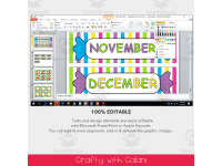 Classroom Calendar Decoration in Candy Land Theme - 100% Editable by ...