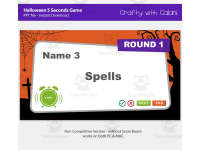 Classroom Interactive Game : Halloween 5 Second Game PowerPoint Game by ...