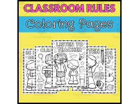 Classroom Rules Coloring Pages With 15 Coloring Sheets by Teach Simple