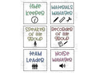 Classroom Table Job Labels by Teach Simple