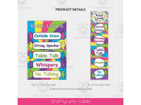 Classroom Voice Level Clip Chart in Candy Land Theme - 100% Editable by ...