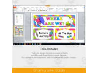 Classroom Where Are We Door Sign in Candy Land Theme - 100% Editable by ...