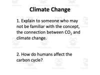 Climate Change - Bell Ringers, Class Warm-Ups, and Exit Tickets by ...