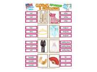 Clothes Clip Cards in American English by Teach Simple