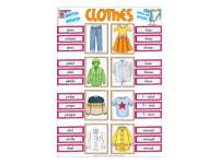 Clothes Clip Cards in British English by Teach Simple