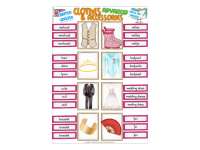 Clothes Clip Cards in British English by Teach Simple