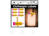 Clothespin Name Labels by Teach Simple