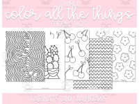 Color All The Things: August Coloring Page Set by Teach Simple