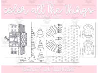 Color All The Things: December Coloring Page Set by Teach Simple