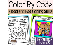 Color By Code: Good and Bad Coping Skills School Counseling Activity by ...