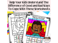 Color By Code: Good and Bad Coping Skills School Counseling Activity by ...