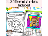 Color By Code: Good and Bad Coping Skills School Counseling Activity by ...