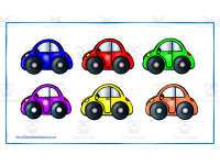Color Matching Car Set Worksheet by Teach Simple