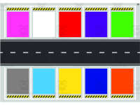 Color Parking lot Matching Activity by Teach Simple