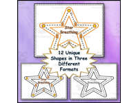 Colorful Shapes Mindfulness Breathing Exercises Activities Cards for ...