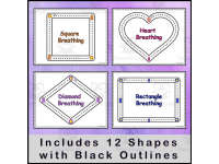 Colorful Shapes Mindfulness Breathing Exercises Activities Cards for ...