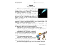Comets Reading Comprehension Worksheet by Teach Simple