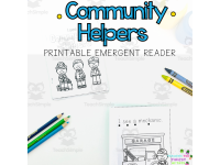 Community Helpers Emergent Readers Sight Word Mini Book |Reading ...