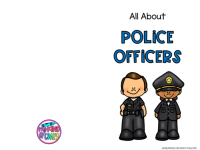 Community Helpers Police Adapted Book, Printable, Color and BW, Special ...