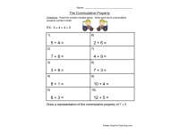 Commutative Property Addition Worksheet by Teach Simple