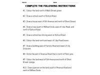 Compass Rose: Small Town Map Assessment by Teach Simple