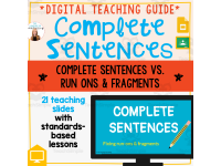 Complete Sentences Teaching Guide Presentation by Teach Simple