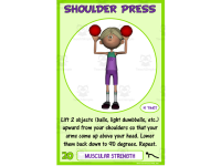Components of Fitness Series: Muscular Strength Task Cards by Teach Simple